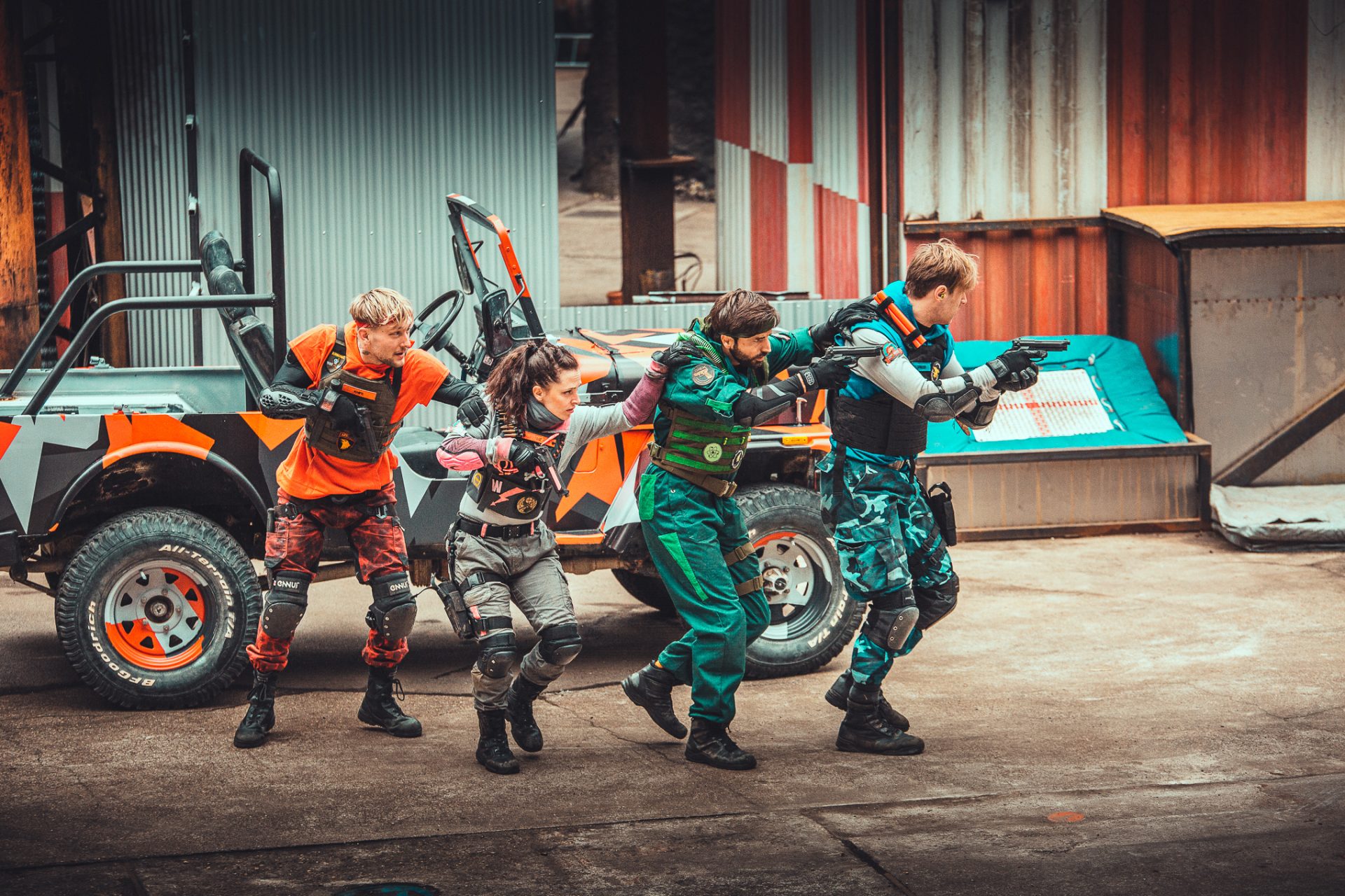 Stuntshow im Vulkan - Filmpark Babelsberg